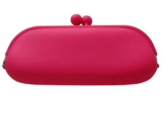 Customerized Red Pochi Silicone Coin Purse / Wallet / Pouches Eyeglasses Bags
