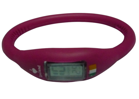 1ATM rose silicone negative Ion sport  bracelet watch for man and woman 17/18cm Size