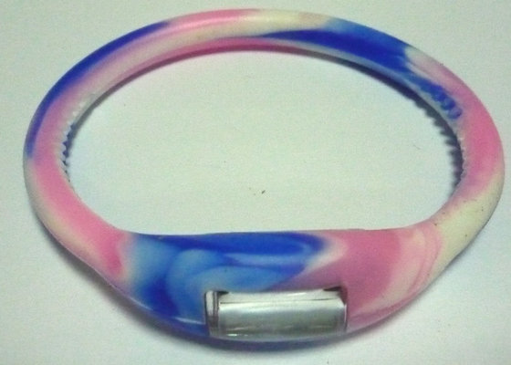 1ATM Multicolor Silicone negative Ion Sports Watch Bracelet for Man and Woman