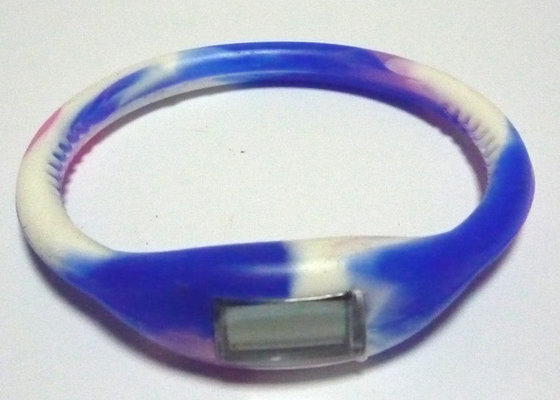 1ATM Fashion Assorted Color Waterproof Silicone Negative Ion Sports Watch 17/18cm
