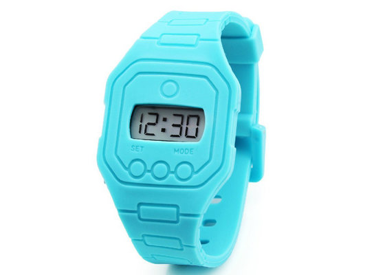 Blue hot selling waterproof jelly silicone sports unisex watch