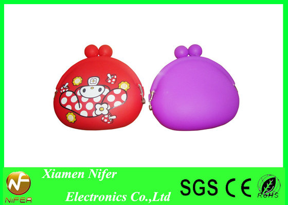 Women / Ladies Candy Color Silicone Coin Purse Wallet for Key or Coins Eco-friendly