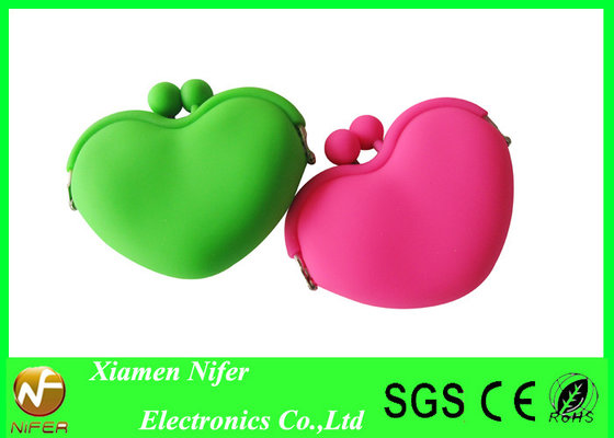 OEM Promotion Gift Cute Rubber Cosmetic Bag Silicone Coin Wallet Purse with Multi Color
