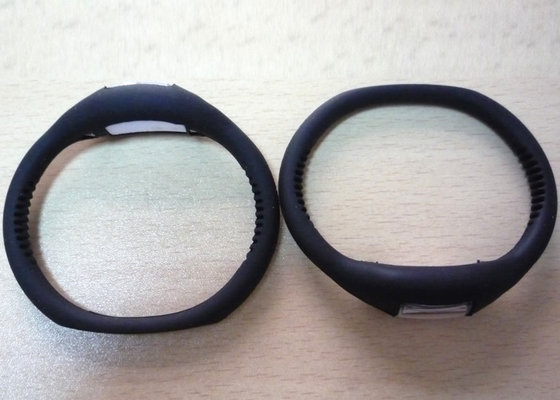 Black waterproof tourmaline ion watches negative ion silicone watch band