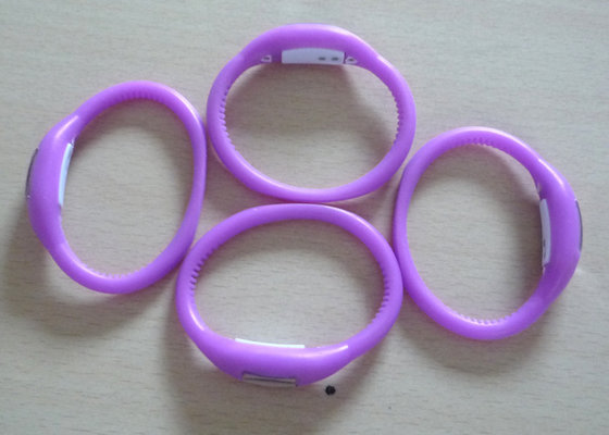 Purple cheap negative ion watches / jelly ion rubber silicone watches with factory price