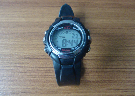 Black jelly silicone sports unisex watch jelly wrist watch with EL lamp