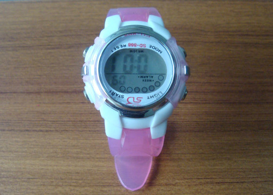 Pink jelly bracelet watch / quartz jelly watch / jelly watch silicon for girls with alarm