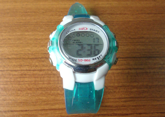 Customized logo silicone jelly watch waterproof jelly watches with glittering powder