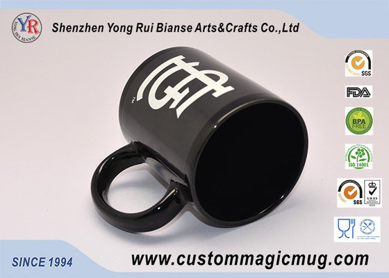 Straight Shape 11oz Color Changing Coffee Mug , Magic Heat Mug Custom