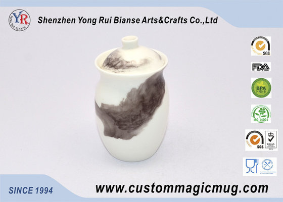 Unique Shape Hot Water Color Changing Ceramic Mug For Drinking Tea Cup