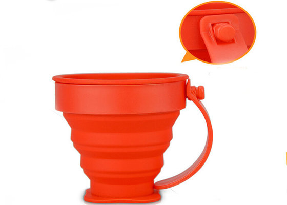 Travel / Sports / Camping  / Outdoor Activities folding cup silicone  with handle