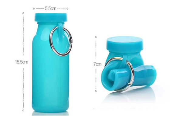 Flexible Insulated FDA Silicone Water Bottle 650ml with BPA Free , Reusable