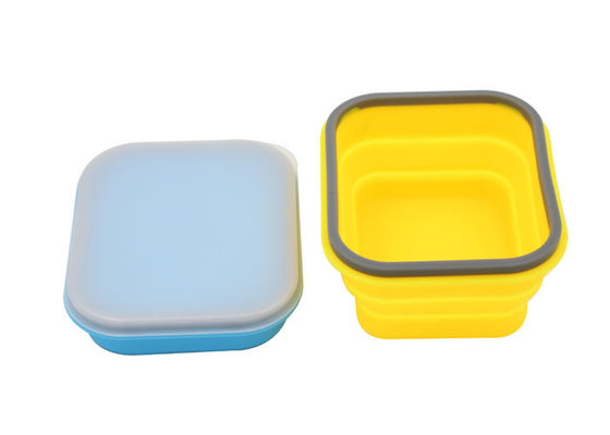Not Spilled Silicone Lunch Box Silicone / Silicone Picnic Box For Food Containers
