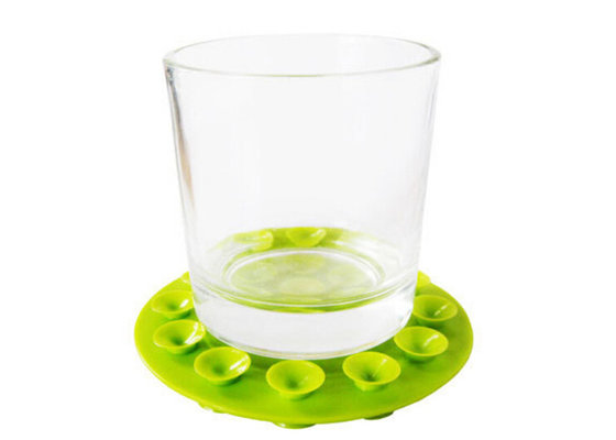 10.5cm Stong Silicone Sucker Coaster For Household Heat Resistant  Anti-Slip