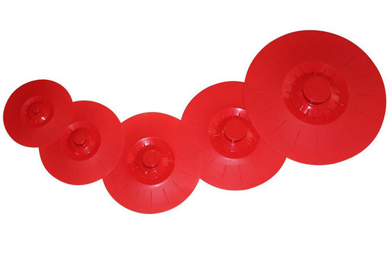 Reusable  BPA free silicone pot lid / silicone food covers lovely  LFGB / FDA Approved