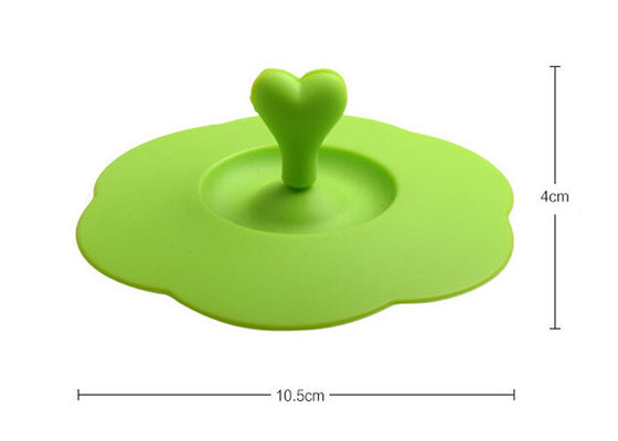 Flexible food grade silicone coffee cup lids With Spoon Holder LFGB standard