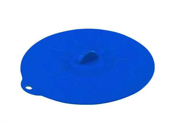 Soft Eco - Friendly  5pcs Blue Silicone Cup Cover / silicone coffee mug lids