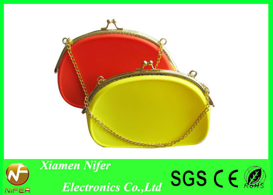 Soft Shoulder Silicone Beach Bag for Promotion , Multi Color Jelly Beach Bag for Girls