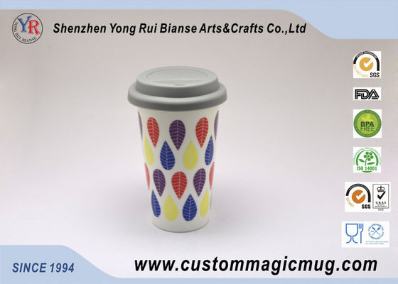 Temperature Sensitive Color Change Starbucks Ceramic Mug With Lid And Sleeve
