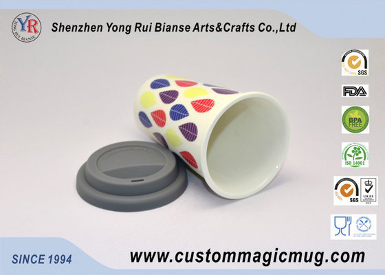 Temperature Sensitive Color Change Starbucks Ceramic Mug With Lid And Sleeve