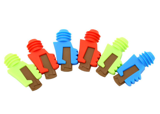 Custom Reusable Silicone Kitchen Tools Food Grade Silicone Wine Bottle Stoppers