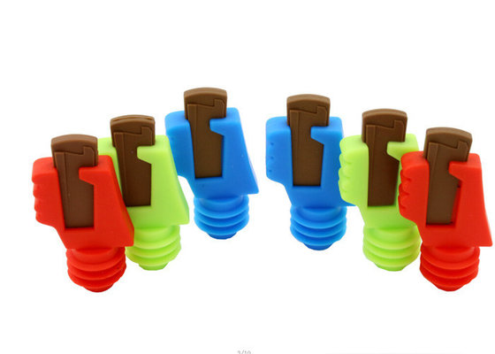 Custom Reusable Silicone Kitchen Tools Food Grade Silicone Wine Bottle Stoppers