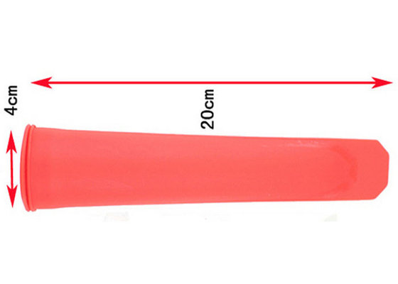 Round Shape Kids Silicone Ice Lolly Molds With FDA LFGB Standard , 20cm Length