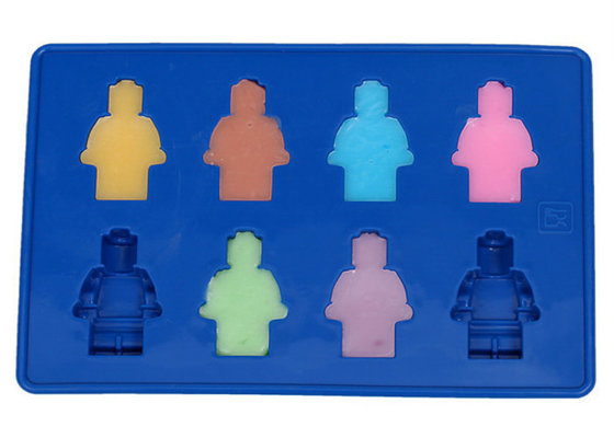 Portable Wear Resistant Silicone Ice Tray Molds Of Cute Robort Shaped