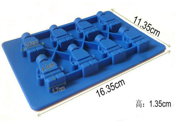 Portable Wear Resistant Silicone Ice Tray Molds Of Cute Robort Shaped