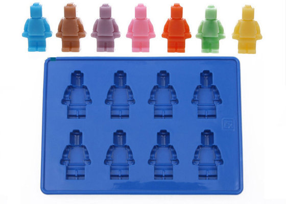 Large 8 Robot Shape Silicone Ice Cube Tray / Baby Food Ice Trays