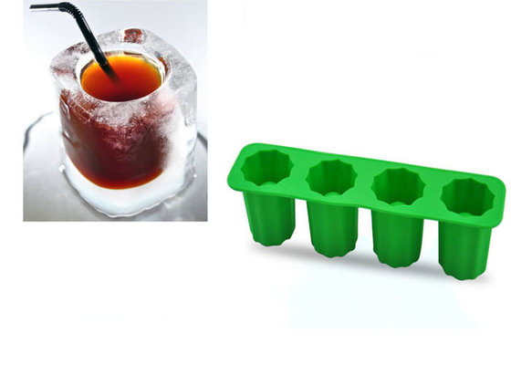 Commercial Creative Flexible Silicone Ice Cup Mold With Four Holes