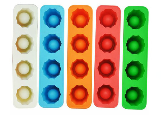 Commercial Creative Flexible Silicone Ice Cup Mold With Four Holes