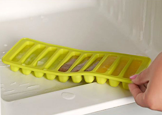 Custom Durable Silicone Ice Tray Finger Shapes Of 10 Holes , Eco-Friendly