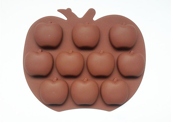 Custom Environment Non - Stick 10 Cavities Pretty Silicone Ice Tray Apple Shaped