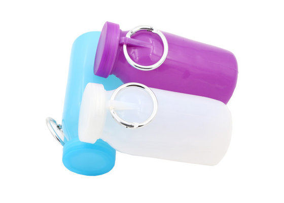 Soft Foldable Water Silicone Water Bottle 650 ml And 400 ml for Sports / Home