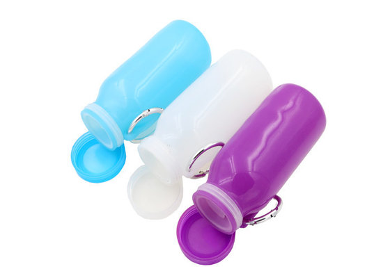 Soft Foldable Water Silicone Water Bottle 650 ml And 400 ml for Sports / Home