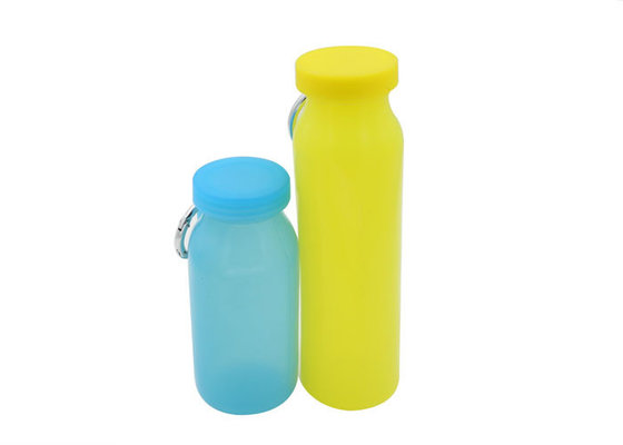 Soft Foldable Water Silicone Water Bottle 650 ml And 400 ml for Sports / Home