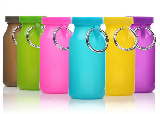 Kids Durable 400ml Silicone Drinking Water Bottle Personalized For Travel