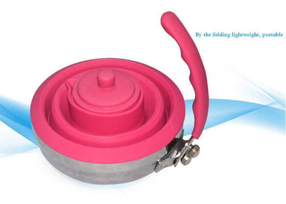 Durable Heat Insulation collapsible silicone tea kettle SGS , FDA approved