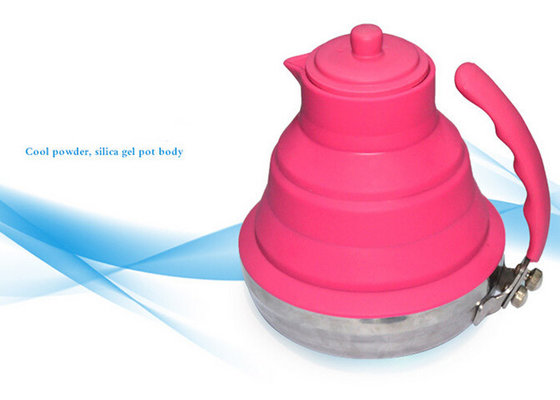 Durable Heat Insulation collapsible silicone tea kettle SGS , FDA approved