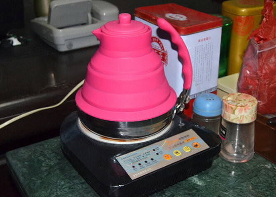 Durable Heat Insulation collapsible silicone tea kettle SGS , FDA approved
