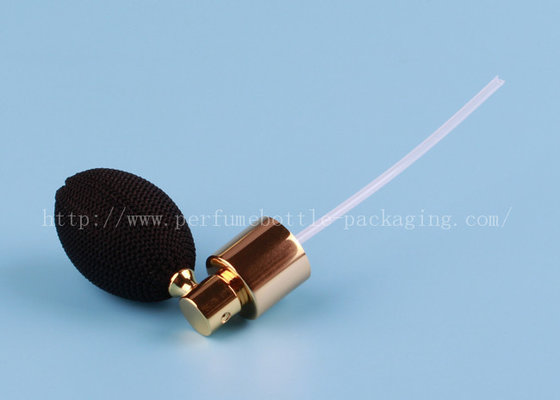 Square Fillet Glass Perfume Bottle Packaging With Balloon Sprayer Pump