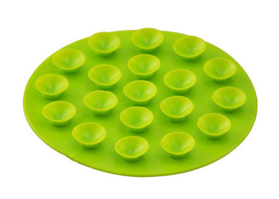 Repeated Use Silicone Kitchen Tools Double Side Silicone Suction Cup / Bowl Mat