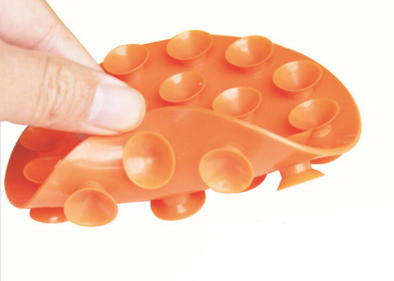 Repeated Use Silicone Kitchen Tools Double Side Silicone Suction Cup / Bowl Mat