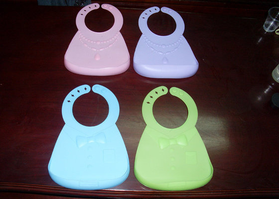 Reusable Silicon Kitchen Tools Deep Pocket Food Crumb Catcher  Silicon Baby Bibs