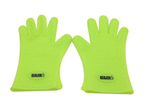 Waterproof Slip-Resistant Silicone Oven Gloves Of Five Finger , Heat Resistant