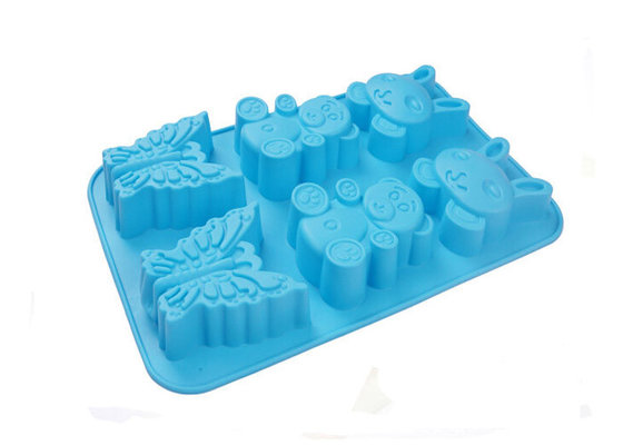 Flexible Durable Animal Shaped Silicone Cake Mould With FDA  /  LFGB Strandard