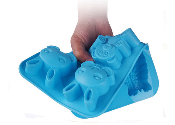 Flexible Durable Animal Shaped Silicone Cake Mould With FDA  /  LFGB Strandard