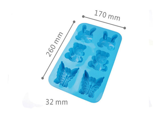 Flexible Durable Animal Shaped Silicone Cake Mould With FDA  /  LFGB Strandard