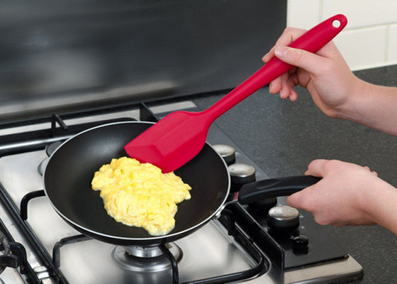 Blue Red Green Silicone Kitchen Tools Large Silicone Spatula Set 3 Piece